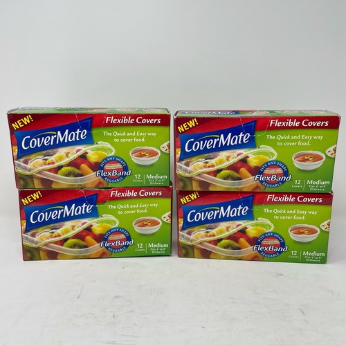 Covermate Flexible Food Covers Medium 4"-9" Four Boxes 48 Total | eBay