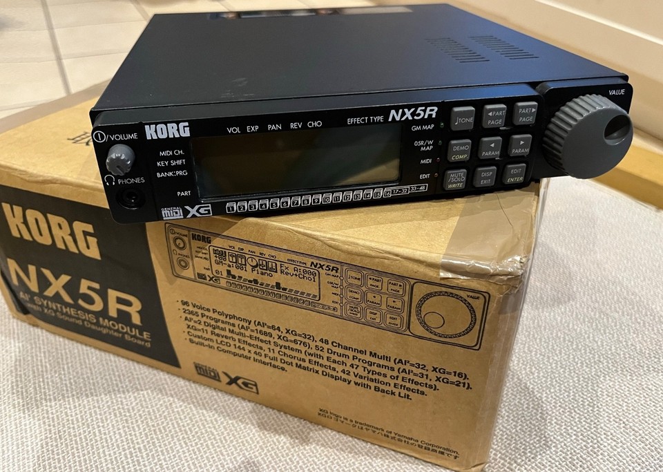 Korg NX5R MIDI GM Sound Module - Korg AI2 Synth (NS5R with Yamaha XG ...