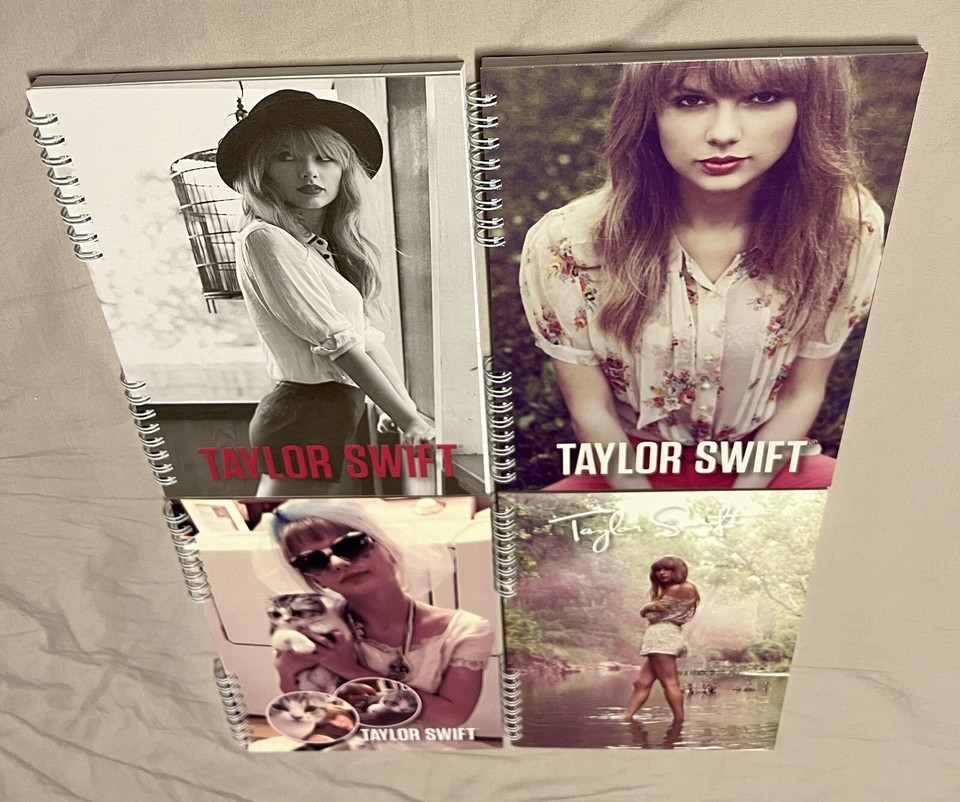 4 Taylor Swift 2012 Official Spiral Ruled Notebooks 8"×6" | eBay