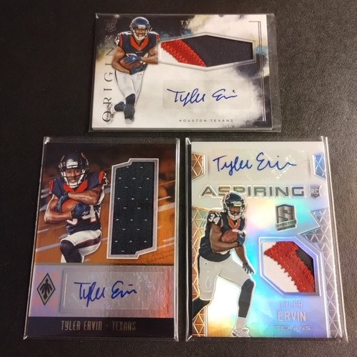 3 Card Lot Tyler Ervin Rookie Autos Autograph 2016 Panini San Jose St ...
