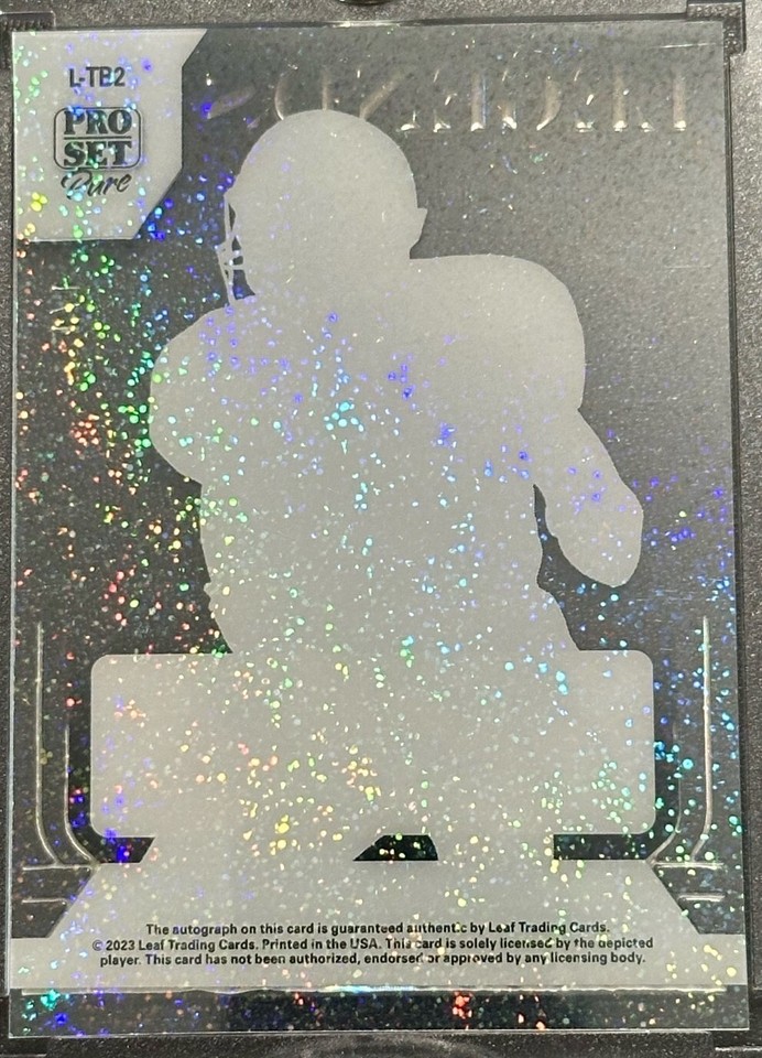 TIM BROWN 2023 LEAF PRO SET PURE LEGENDS AUTO GOLD SPECTRUM TRUE 1/1 ...