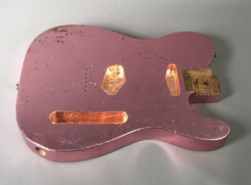 Vintage Spec Tele Body Burgundy Mist Metallic Relic 1-Piece Custom ...