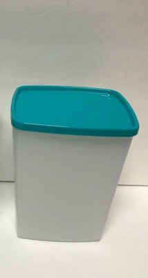 Tupperware Tall Square Round Freezer Storage Container Tropical Water ...