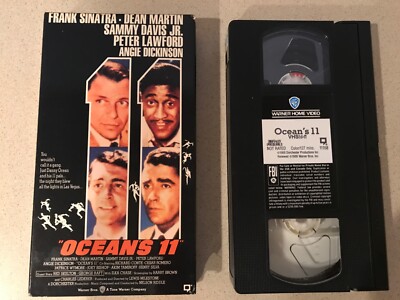 Ocean's 11 (VHS, 1990) Frank Sinatra, Sammy Davis Jr., Dean Martin | eBay