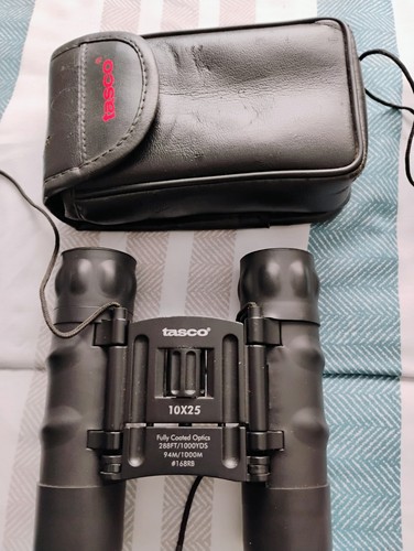Tasco 168RB 10x25mm Compact Rubber Armored Binoculars w/ Case | eBay