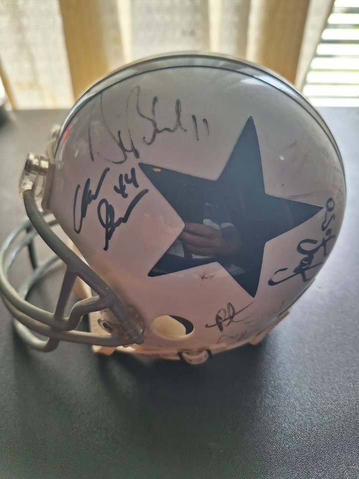NFL Dallas Cowboys Mini Helmet Drew Bledsoe. Marcus Spears Autograph | eBay