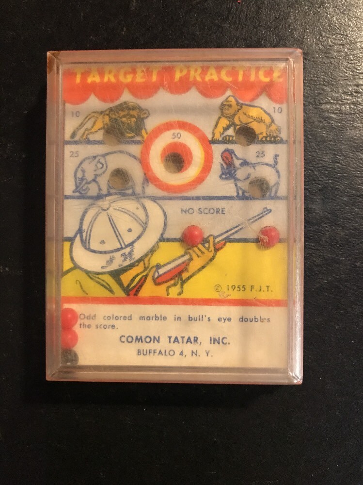 Vintage Target Practice Pinhole Game 1955 Comon Tartar Inc | eBay