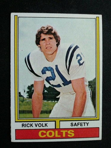 1974 Topps Football Card # 360 Rick Volk - Baltimore Colts | eBay