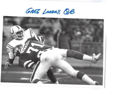 Greg Landry QB Press Photo | eBay