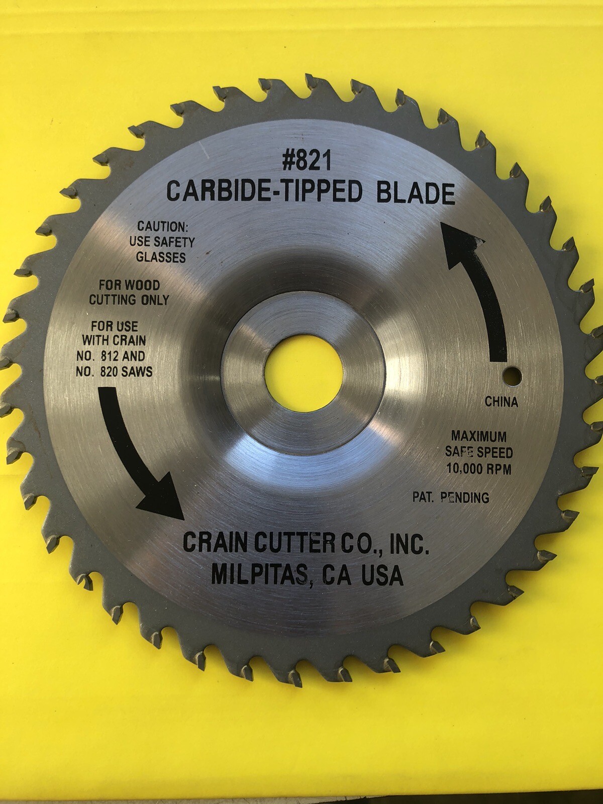 Crain Cutter ‎10-821C Wood Saw Blade - Gray for sale online | eBay