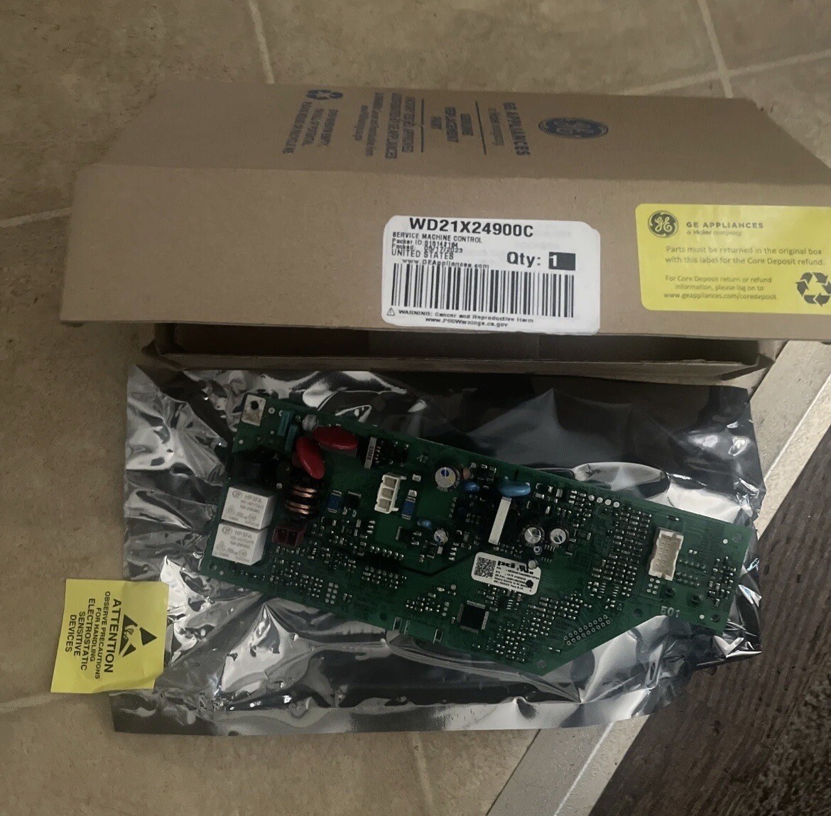 GE Washer Main Control Board / UI FRONT BOARD | eBay