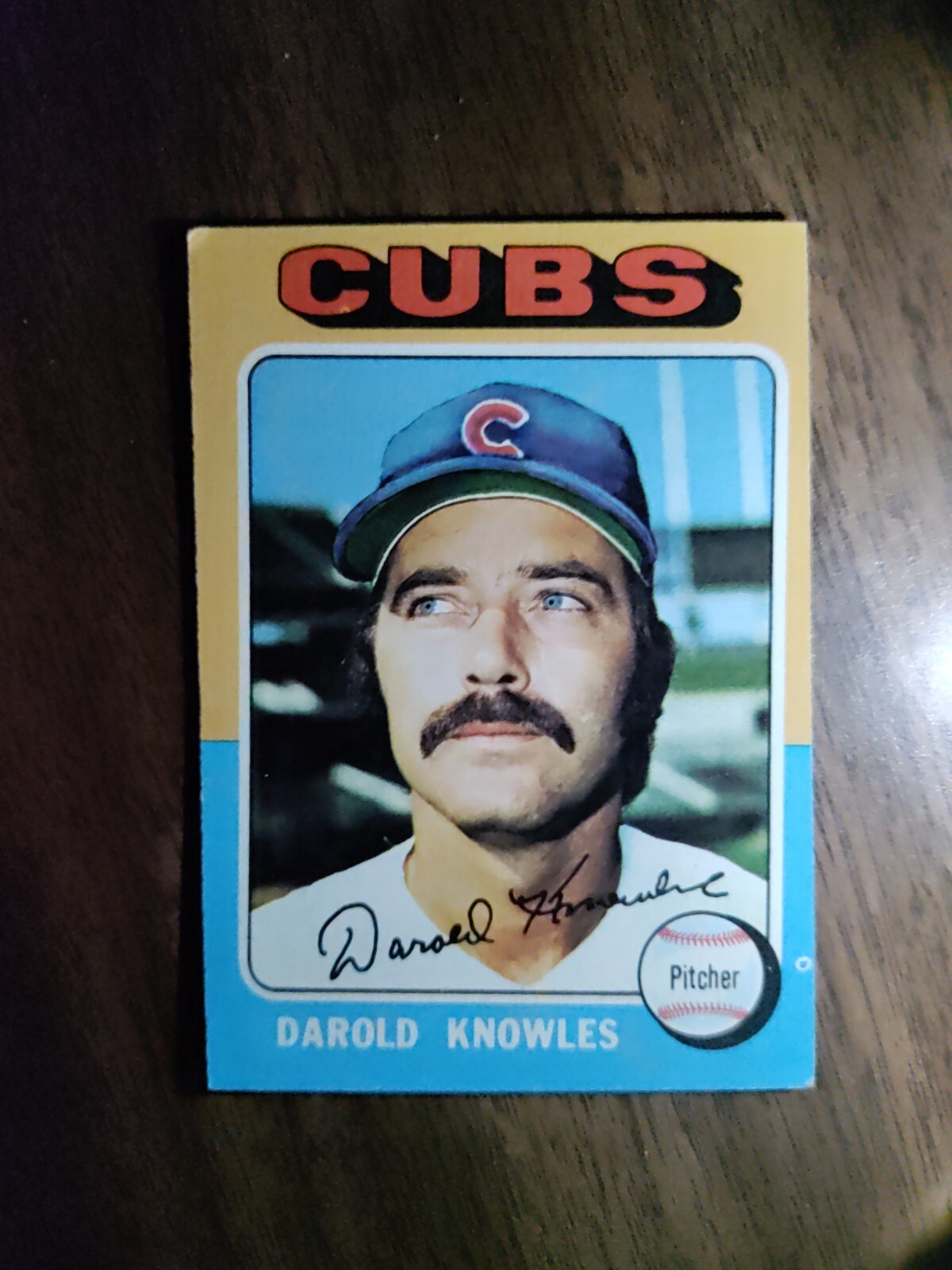 1975 Topps #352 Darold Knowles Chicago Cubs Baseball Card vg free ...