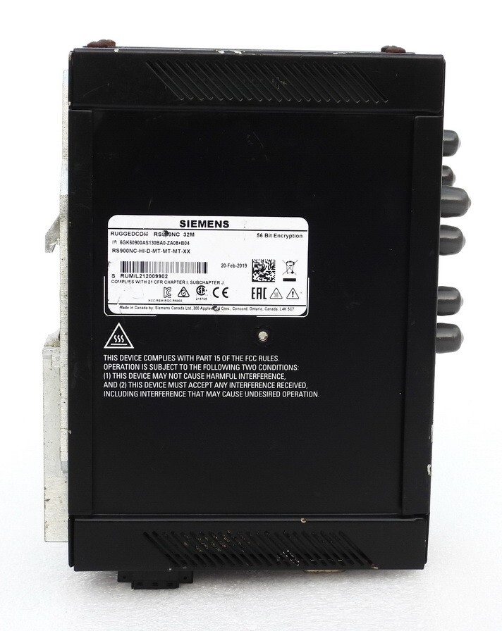 SIEMENS RUGGED RS900NC 32M INDUSTRIAL MANAGED ETHERNET NETWORK SWITCH ...