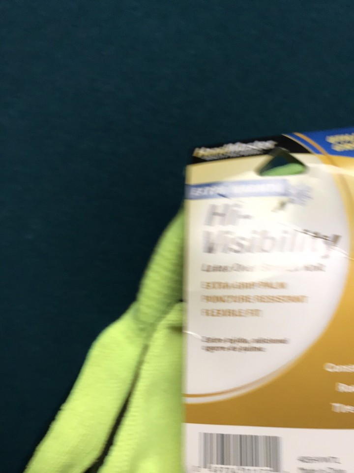 HandMaster High-Visibility Outdoor Mens Work Construction Gloves Size ...