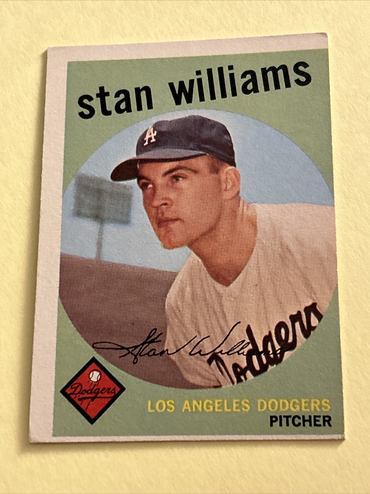 1959 TOPPS STAN WILLIAMS RC LOS ANGELES DODGERS #53 VGEX A672 | eBay