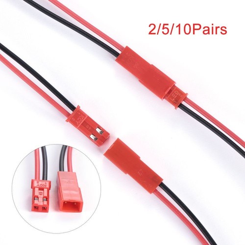 100/150mm 22AWG 2 Pin Connector Male + Female Cable Wire Socket Plug | eBay