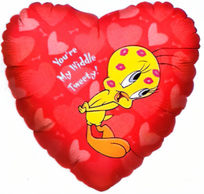 Looney Tunes Tweety Bird Heart Valentine's Day Jumbo Mylar Balloon 30 ...