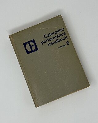 Manuals & Books - Caterpillar Performance Handbook Edition