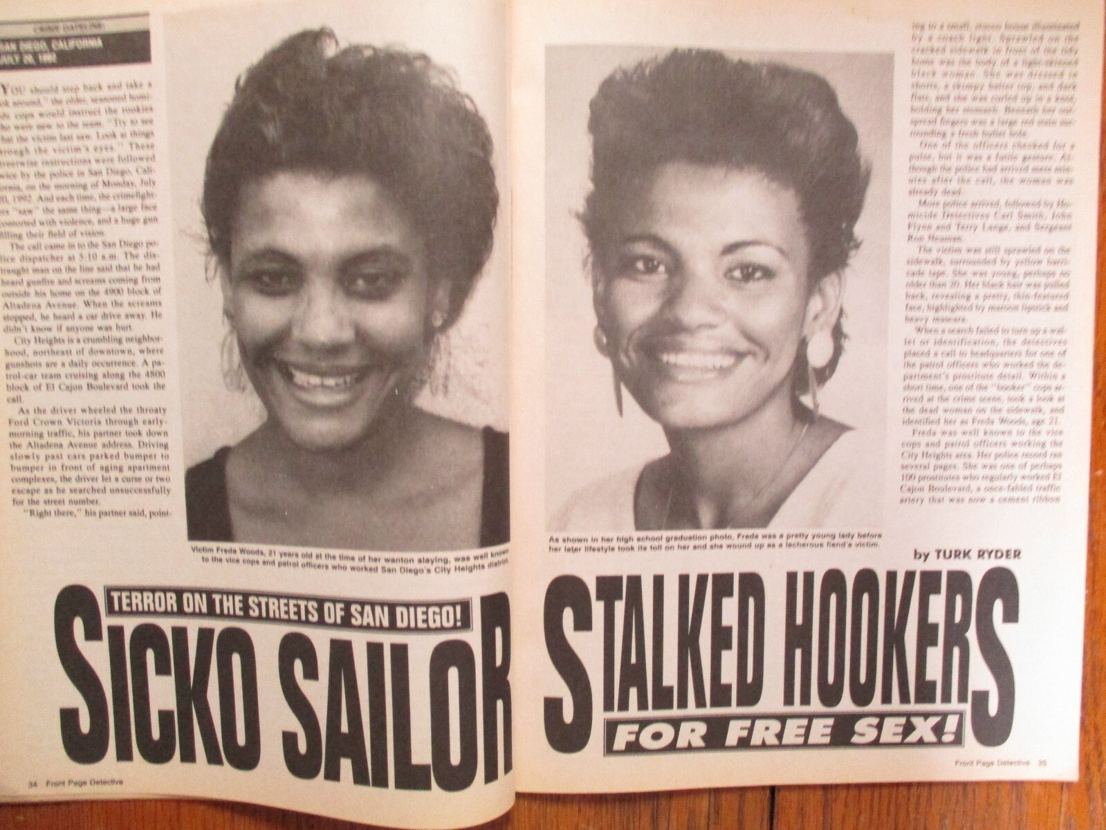 Aug-1994 Front Page Detective Maga(ERIC LOCKHART/ROBERT SHAFER/RODNEY ...