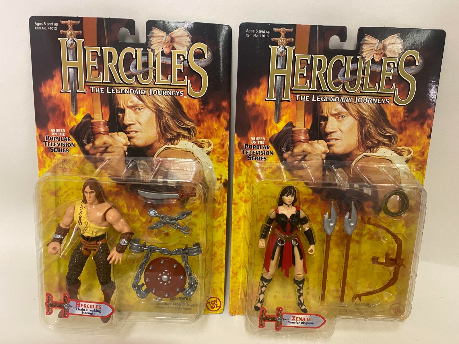 HERCULES (CHAIN-BREAKING) and Xena 1996 Action Figure ~NEW/SEALED~ | eBay