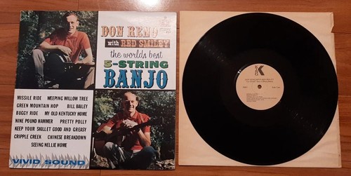 Don Reno With Red Smiley LP The Worlds Best 5 String Banjo King 861 ex+ ...