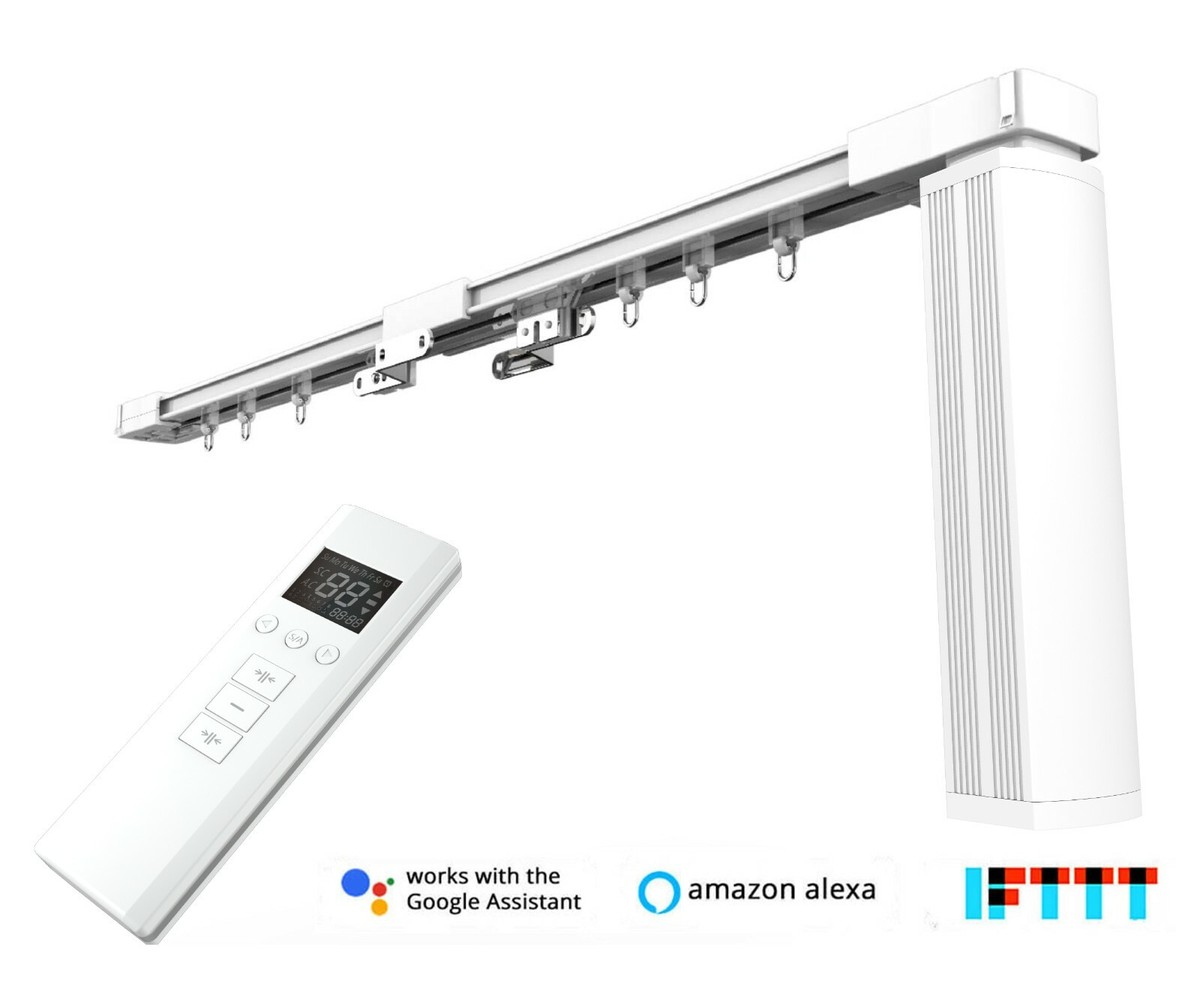 Motorized Curtain Track System Smart Home Curtain Track