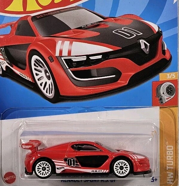Hot Wheels Renault Sport R.S. 01 Red #134 HW Turbo 3/5 Toy Car COMBINE ...