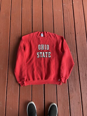 Vintage Ohio State University Script Logo Russell Athletic Sweatshirt ...