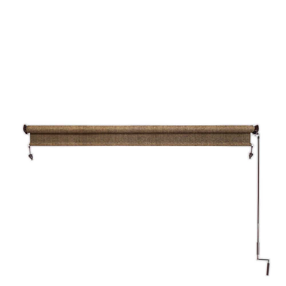 Coolaroo Exterior Roller Shade Walnut Fade Resistant Fabric 48 in. W x ...