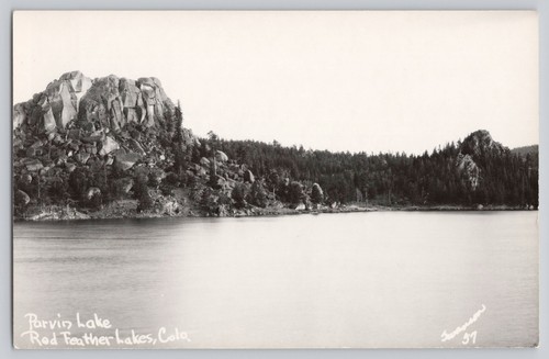 Parvin Lake Red Feather Lakes Colorado RPPC Kodak Swanson 57 Postcard ...
