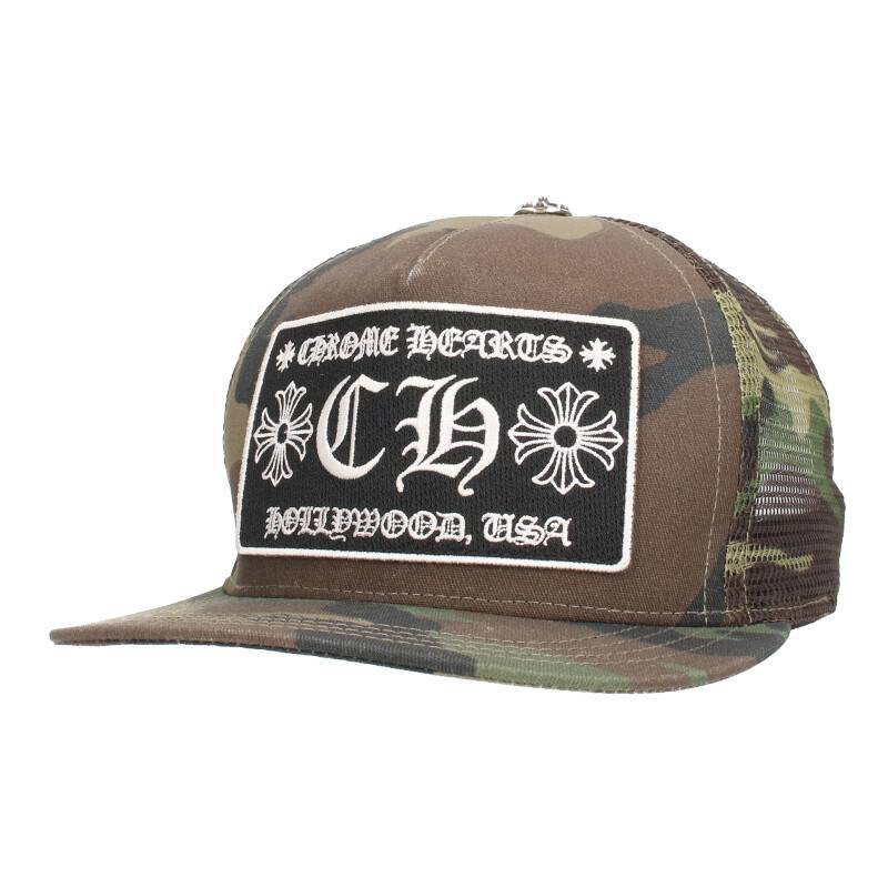 Chrome Hearts Trucker Cap Tracker Mesh Hat With Ch Pa… - Gem