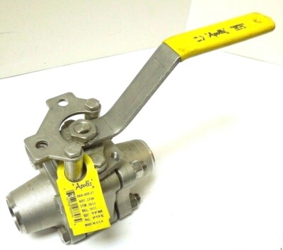 BALL VALVE APOLLO 86A-405-01 1" 1500 CWP S-10 BUTT WELD FULL PORT 316S ...