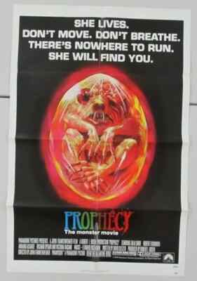 PROPHECY ORIGINAL MINT FOLDED 27x41 MOVIE POSTER 1979 TALIA SHIRE ...