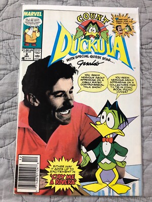 Count Duckula #8 Marvel Comics (1989) FN+ Newsstand 1st Print Comic ...