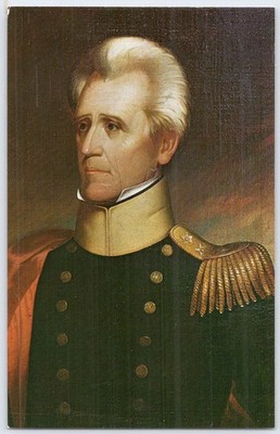 Vintage Andrew Jackson Military Portrait Color Postcard by Frank ...