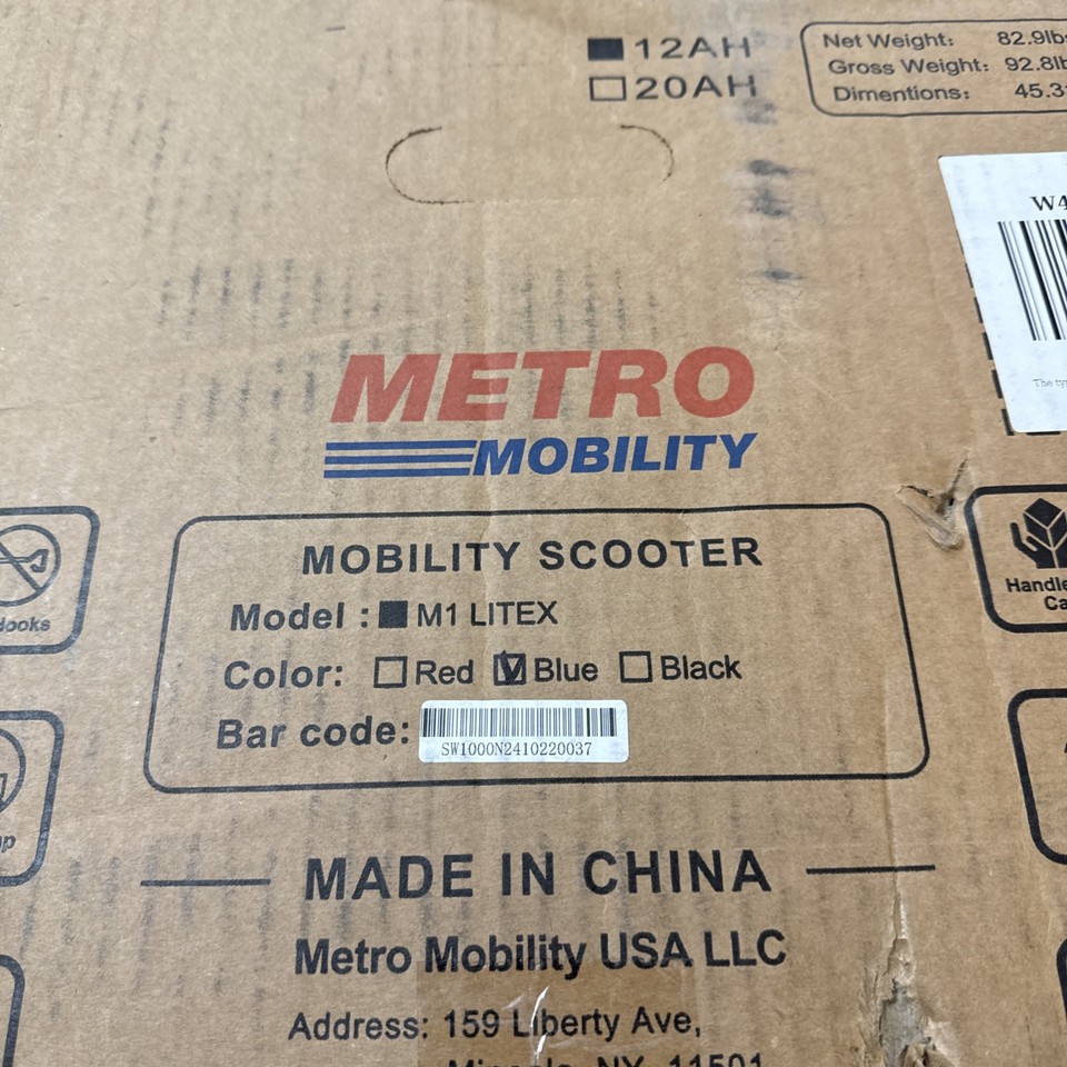 Metro Mobility M1 Scooter in Blue | eBay