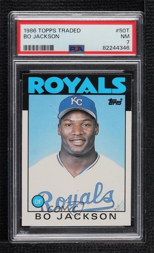 1986 Topps Traded Bo Jackson #50T PSA 7 | eBay