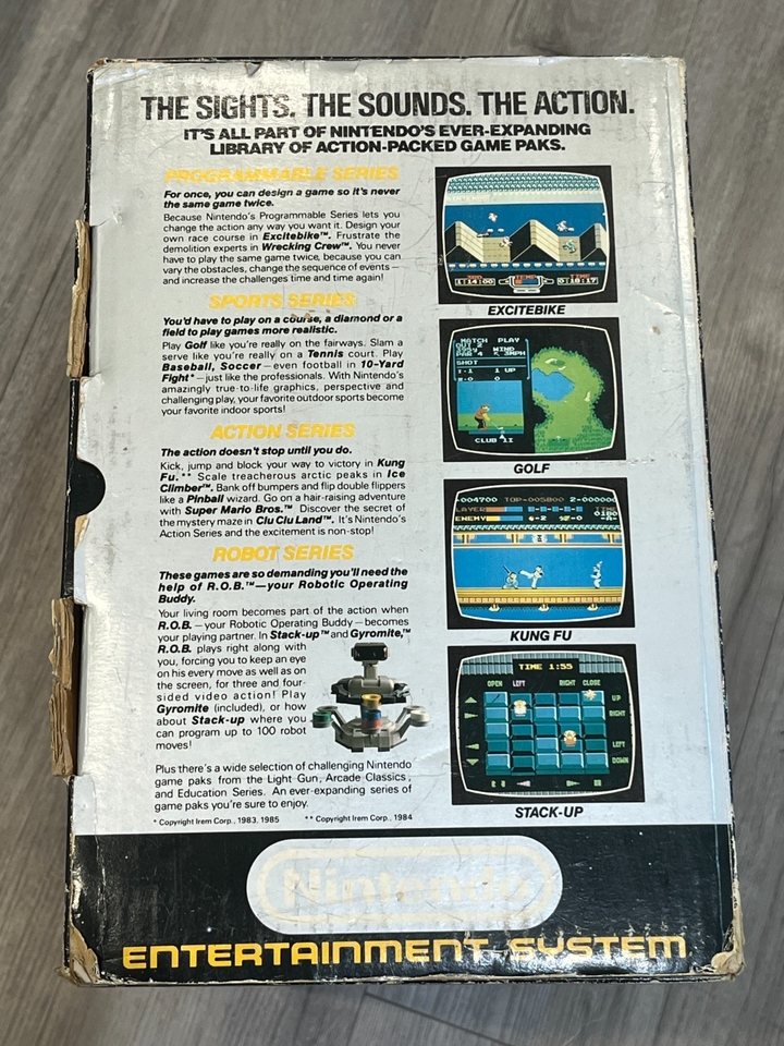 1985 Test Market Nintendo Entertainment System (NES) - BOX ONLY | eBay