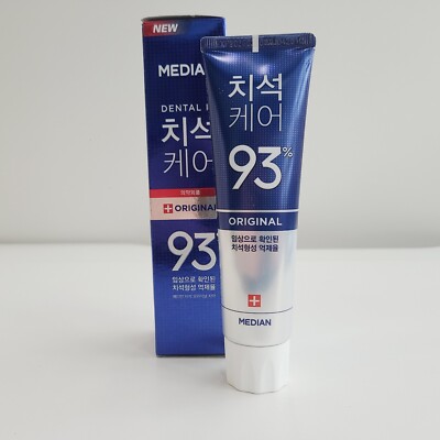 MEDIAN Dental IQ 93% Toothpaste 120g x 1EA Original Blue Amore Brand ...