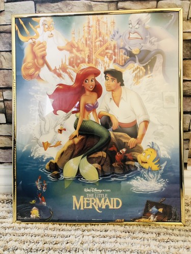Vintage Collectible The Little Mermaid Disney BANNED COVER ART Framed ...