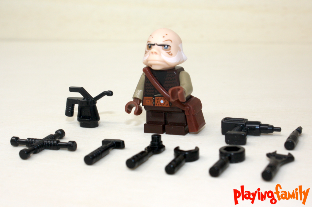 LEGO STAR WARS, Ugnaught mit Werkzeug, aus LEGO®-Teilen, MOC, passend ...