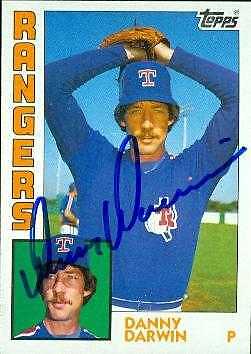 Danny Darwin autographed Baseball Card (Texas Rangers) 1984 Topps #377 ...