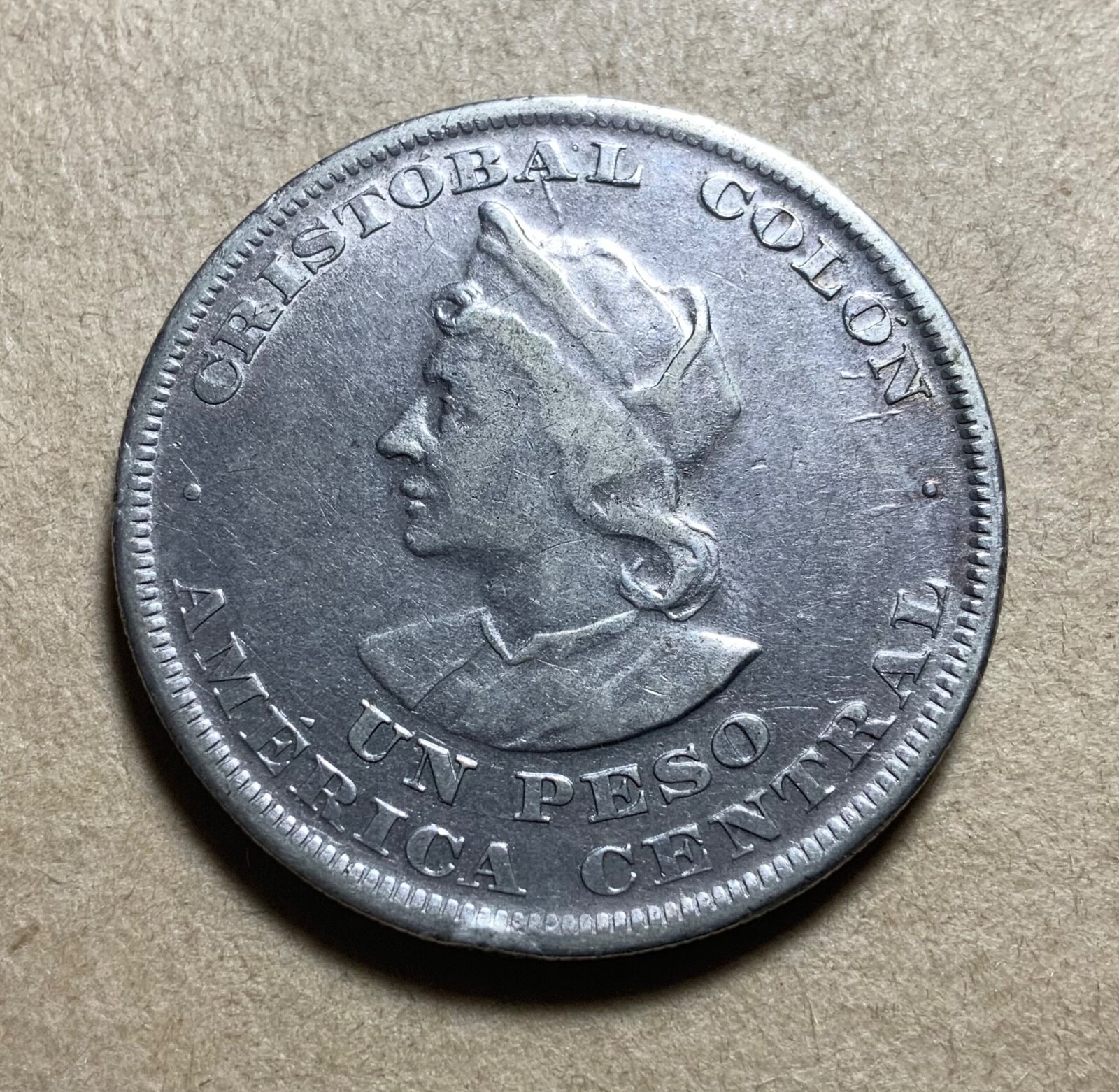 1893 El Salvador 1 Un Peso - Colon - Silver coin - high grade - Rare ...