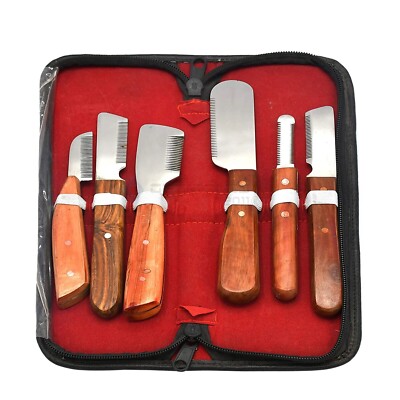 Wooden Handed 6 x Pet Grooming Handle Dog Stripping Knife comb Cat,Dog ...