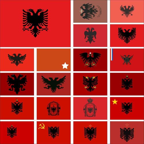 Albania Historical Flag 3X5FT Albanian Provisional Government crown Banner | eBay