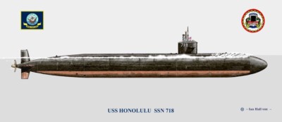 USS Honolulu SSN-718 Print US Navy | eBay