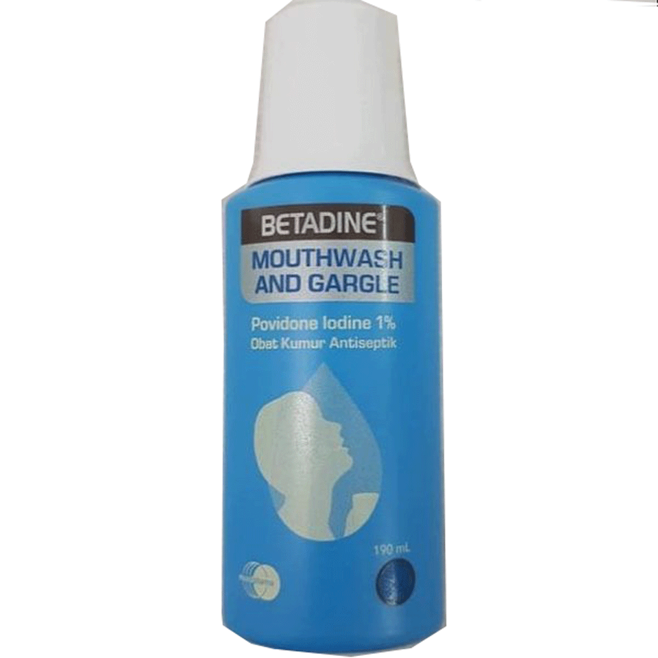 Betadine Gargle & MouthWash 190 ml Povidone Iodine For Mouth Ulcer Sore ...