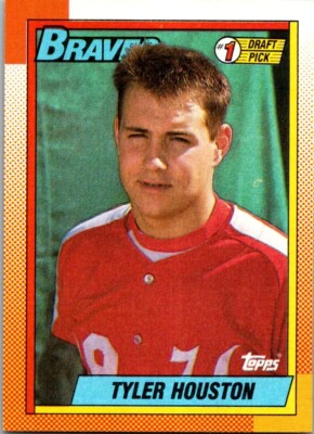 1990 Topps Tyler Houston #564 Atlanta Braves Baseball Card Rookie RC | eBay