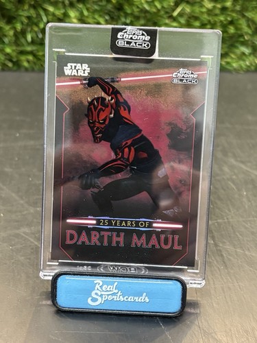2024 Topps Star Wars Chrome Black DM-9 25 Years of Darth Maul | eBay