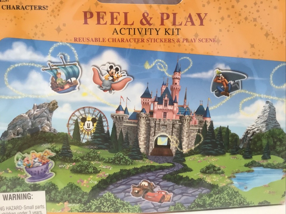 Disney Peel & Play Activity Set Reusable Character Stickers & Play ...